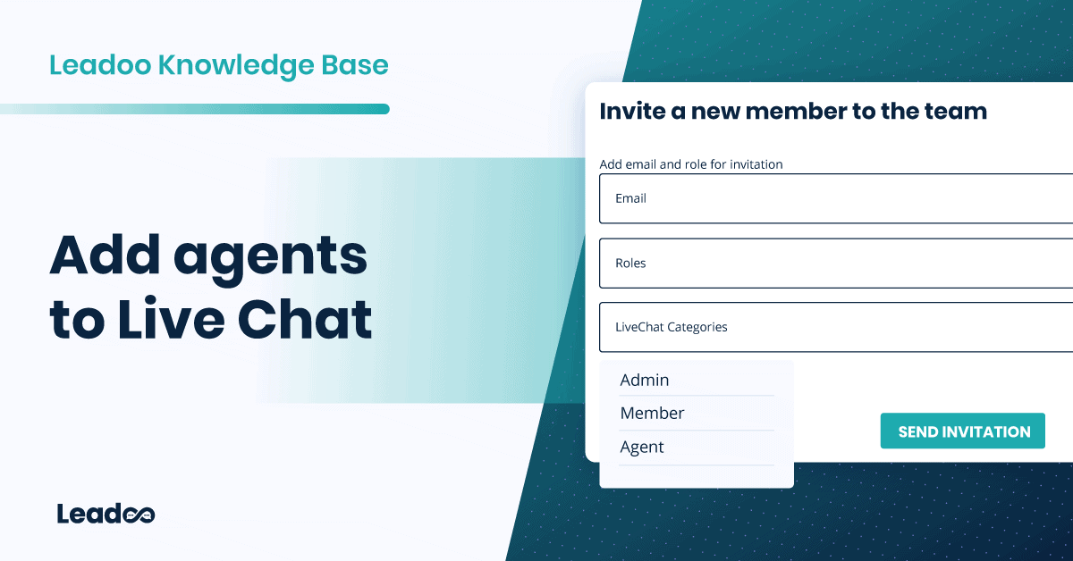 How to add Live Chat agents to your Leadoo account? | Leadoo