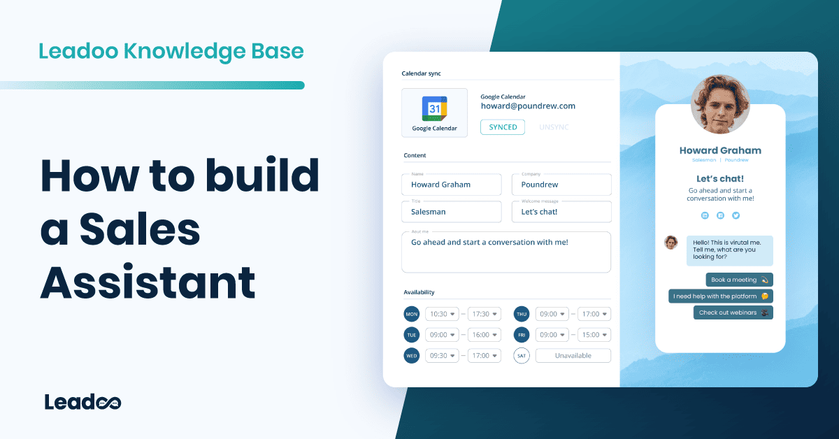 How to build a Sales Assistant (LSA) | Leadoo - Conversion Platform