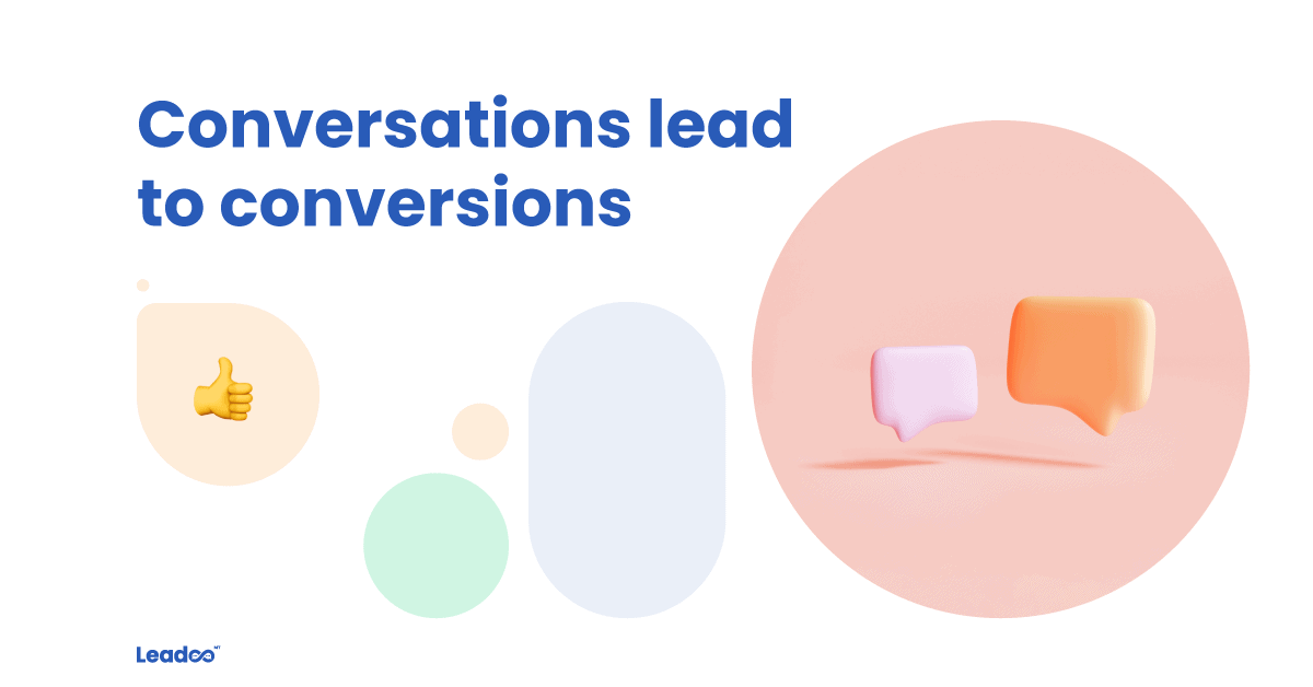 Conversations lead to conversions | Leadoo