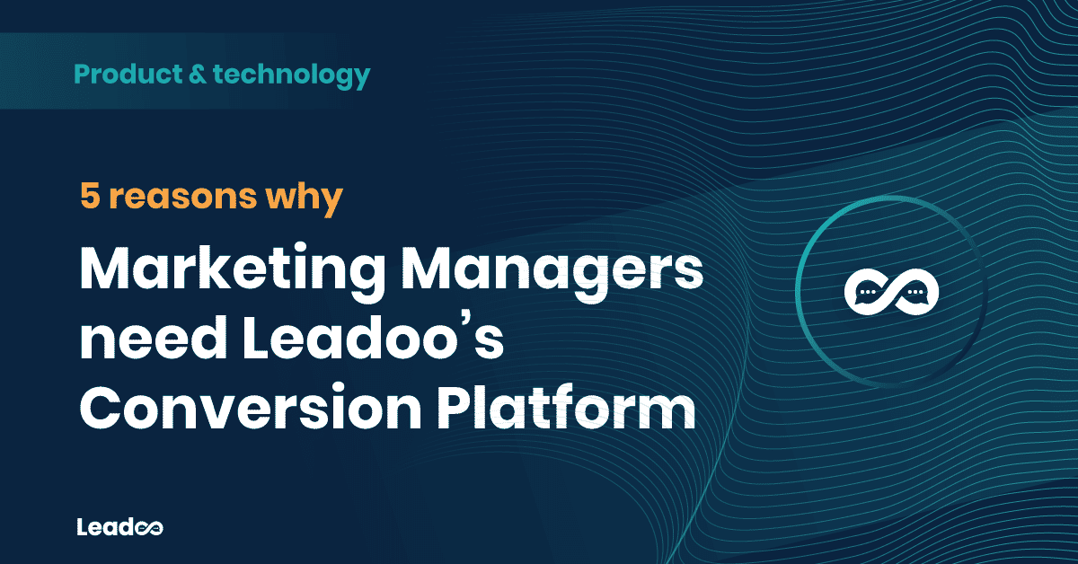 Leadoo's Conversion Platform for Marketing Managers | Leadoo