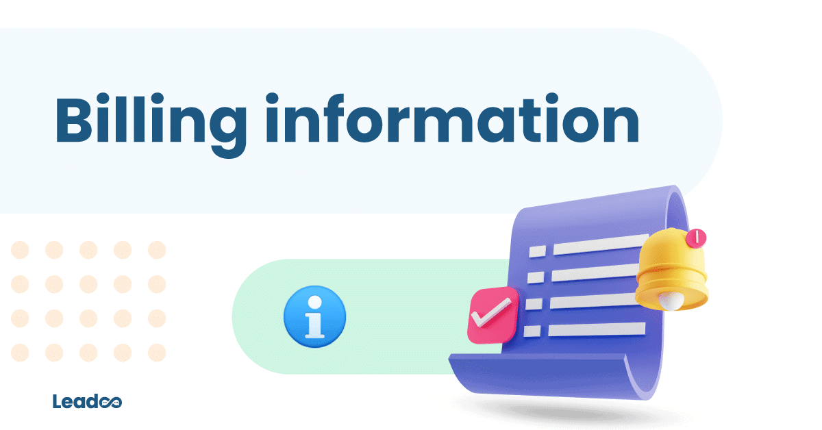 Billing information | Leadoo