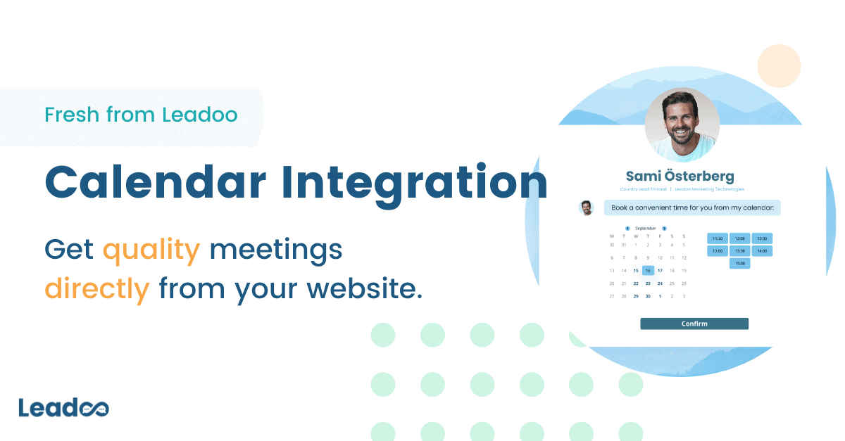 Calendar Integration: Get quality meetings from your website