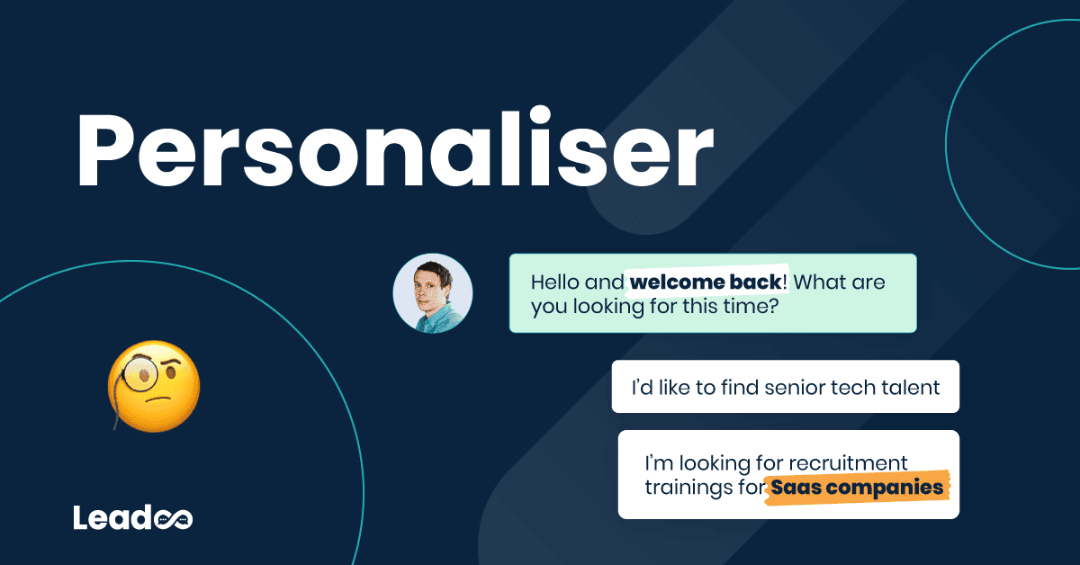 Personaliser | Leadoo - Conversion Platform