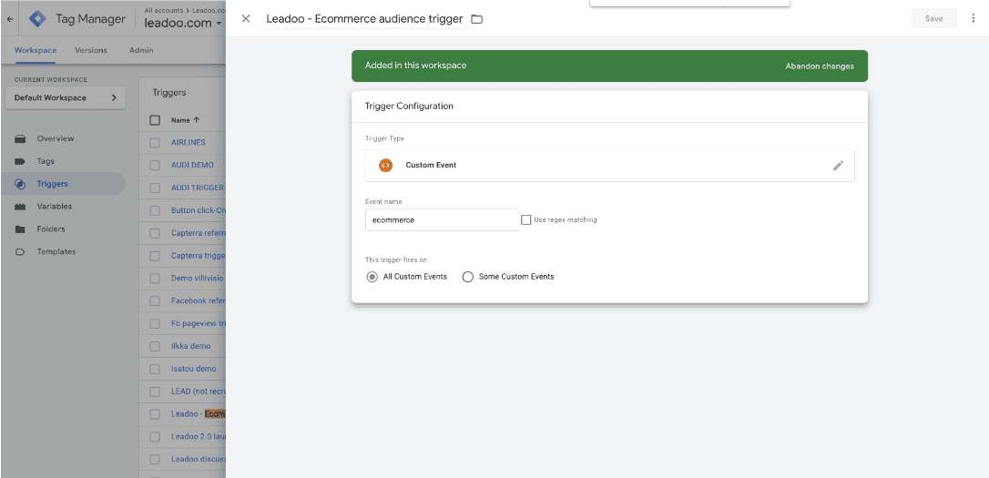How to create remarketing audiences with Leadoo | Leadoo - Conversion Platform