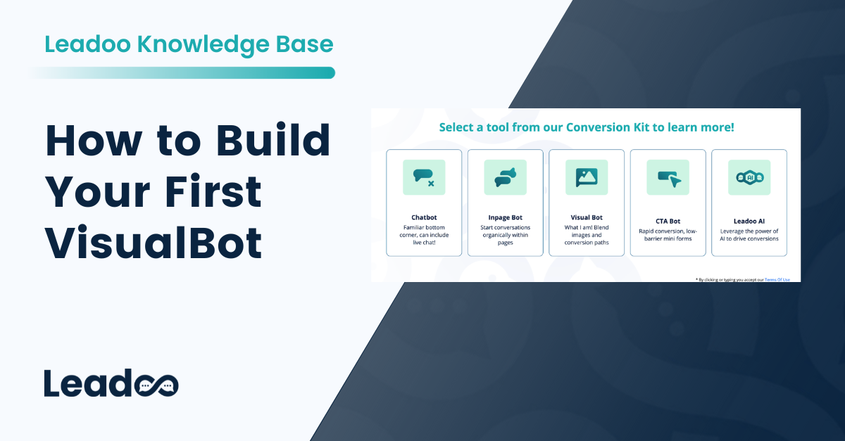 How to Build Your First VisualBot | Leadoo - Conversion Platform